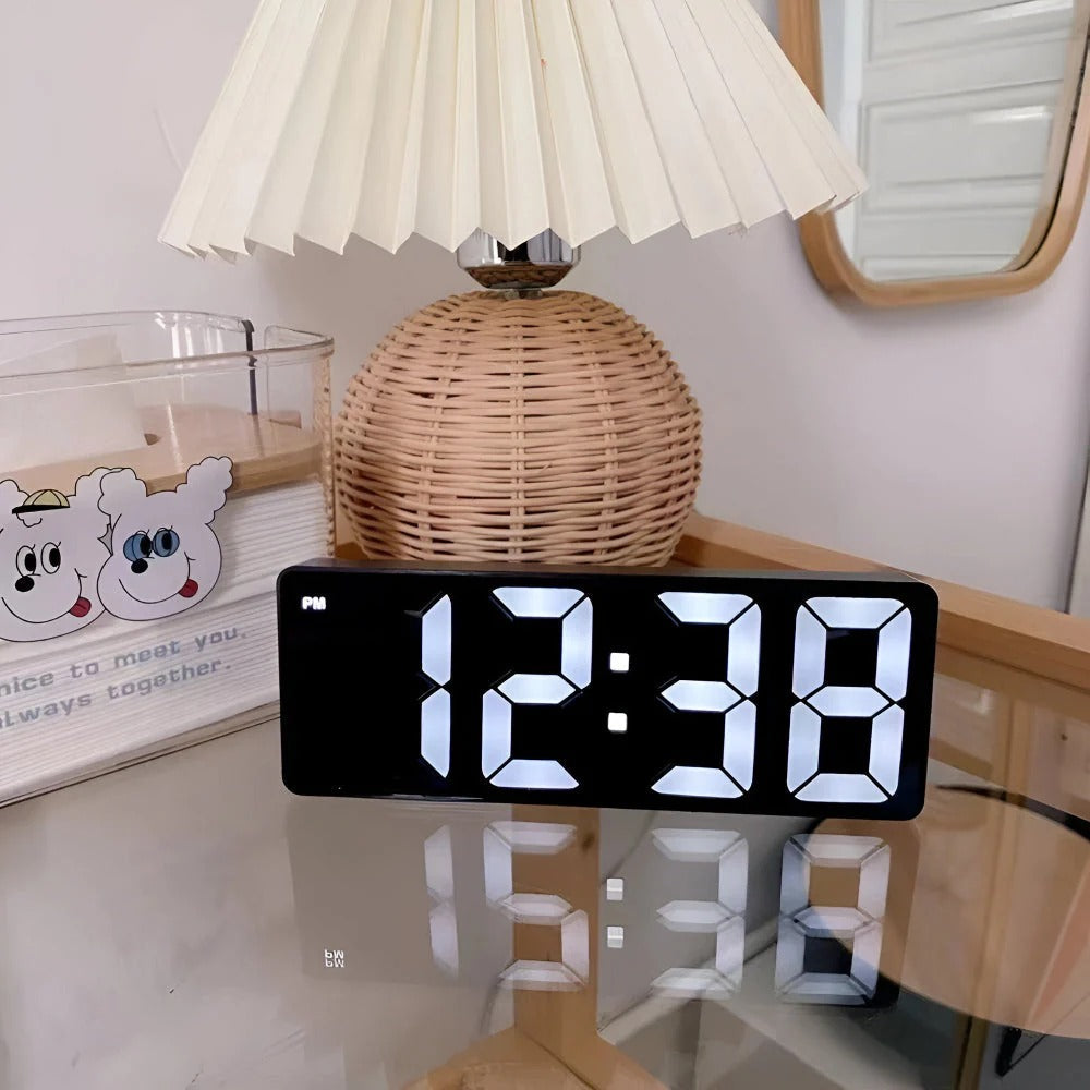 Alarm Clock Digital Large Bedroom LED Display | Modern – Emery London
